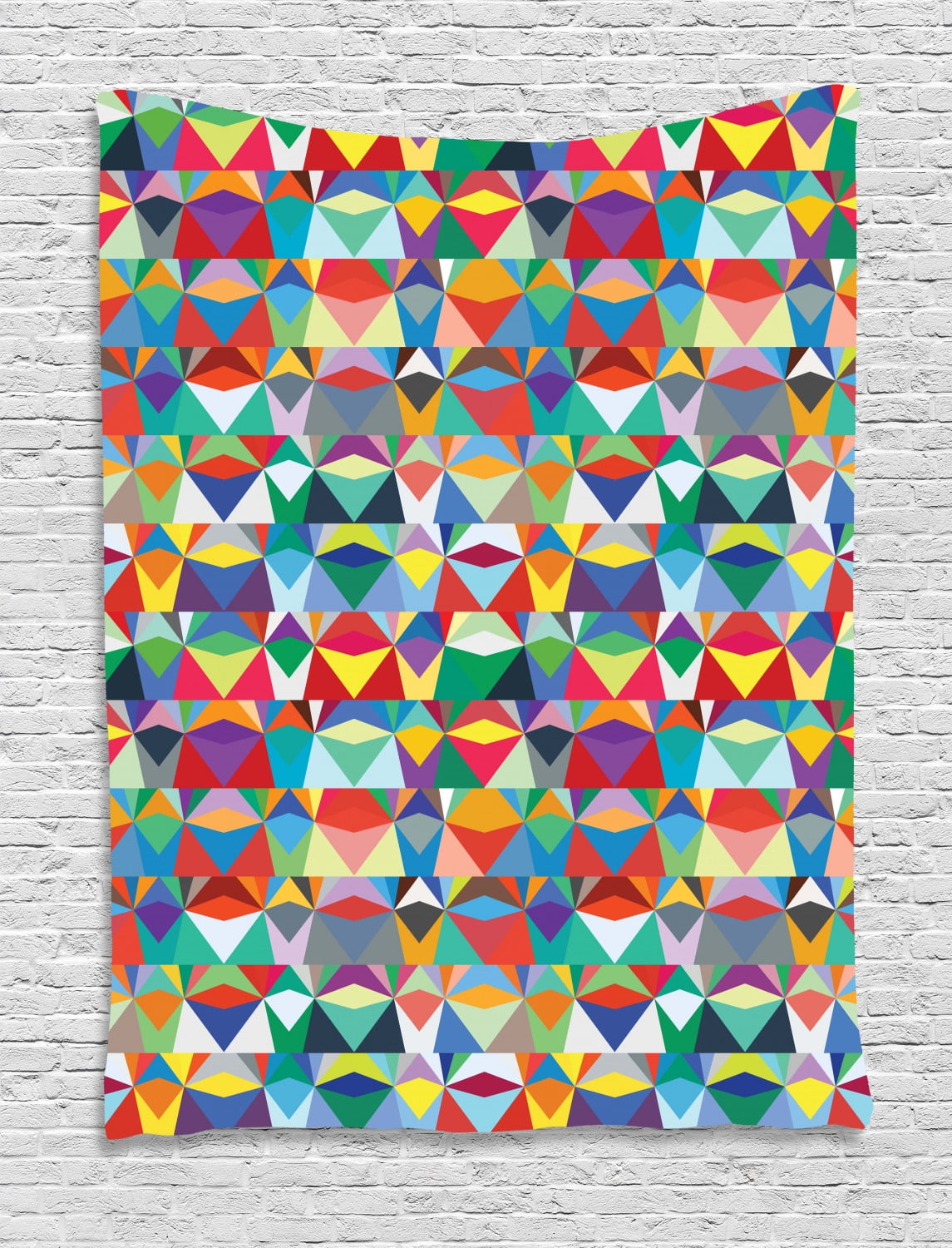 Colorful Tapestry, Horizontally Aligned Composition of Chevron ...