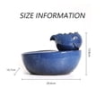 Cat Fountain Ceramic Pet Water Dispenser Vertical Cats Drinking ...