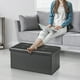 ZENSTYLE 30" Storage Ottoman Bench Folding Bench Chest Foot Rest Stool ...