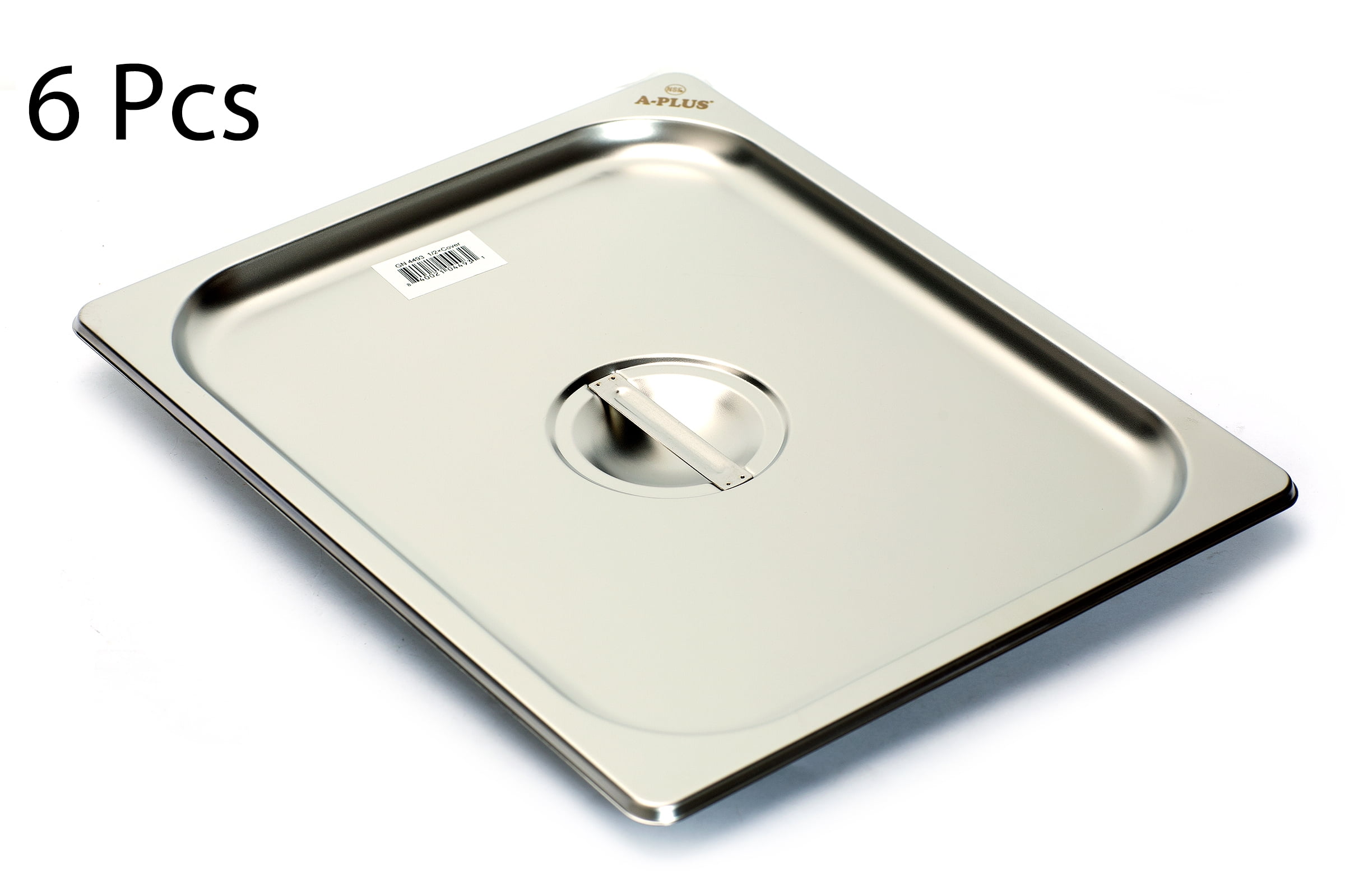[6 Pack] 1/2 Size 25 Gauge NSF Steam Table Pan Food Pan Cover Stainless ...