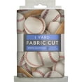 (2 pack) David Textiles 44" x 1 Yard Cotton Baseball and Bats Sewing ...