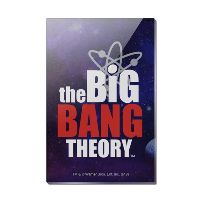 The Big Bang Theory Logo Rectangle Acrylic Fridge Refrigerator Magnet ...
