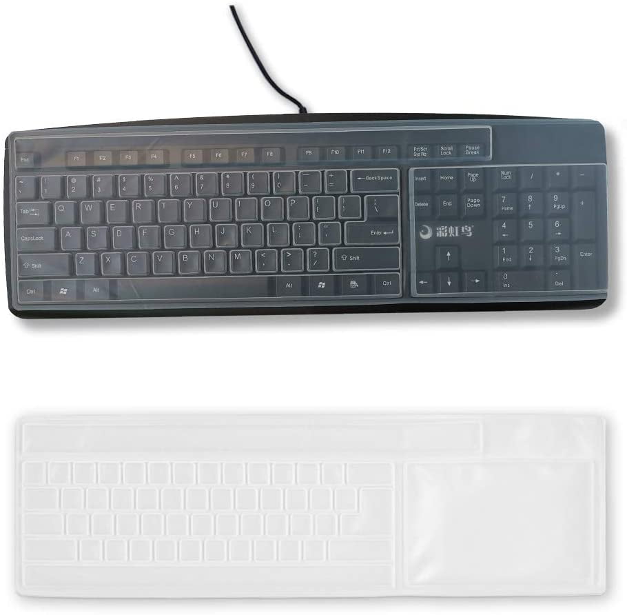 Reusable Waterproof Keyboard Cover, Universal Clear Anti-Dust Keyboard ...