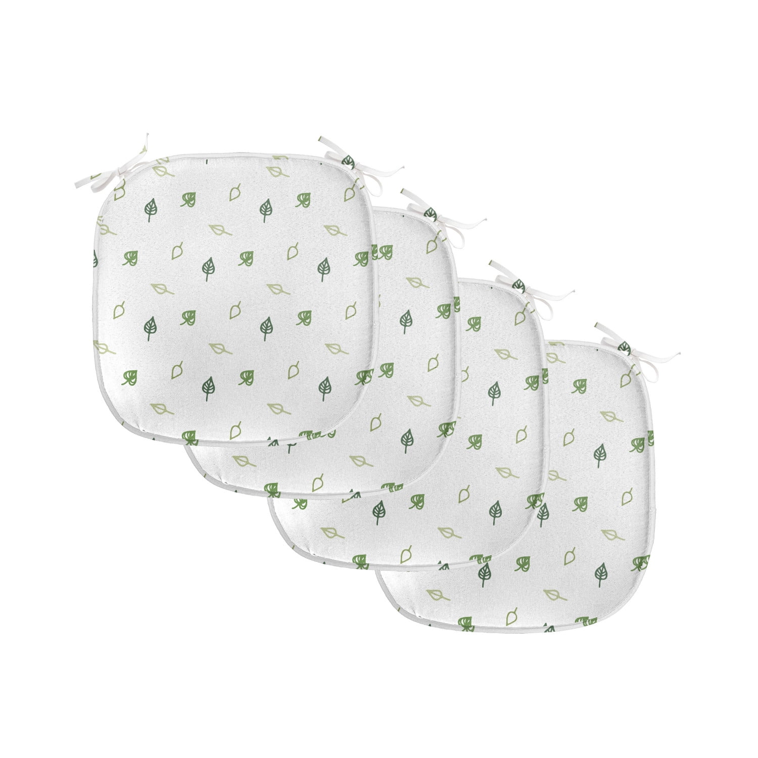 Leaf Chair Seating Cushion Set of 4, Modern and Minimalistic Leaves ...