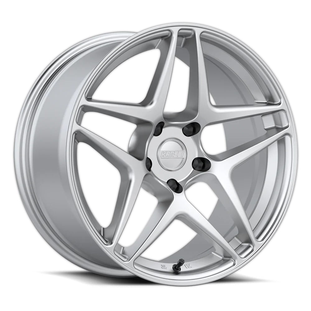 18x9.5 Kansei Wheel K15H Astro Hyper Silver Wheel 5x100 (35mm ...