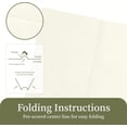 100 Pack Tent Cards Printable 3.5"x11", Ivory Blank Name Cards for ...