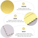 MLINS Golden Cake Pads for Cake Making with Material Ideal for ...