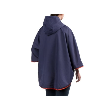 totes - Women's Reversible Rain Poncho, Black - Walmart.com - Walmart.com