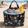 Blue Star Sky Beach Bag for Women, Large Breathable Mesh Beach Tote Bag ...