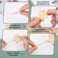 80Pcs 8 Style Iron Filigree Joiners Etched Metal Embellishments ...
