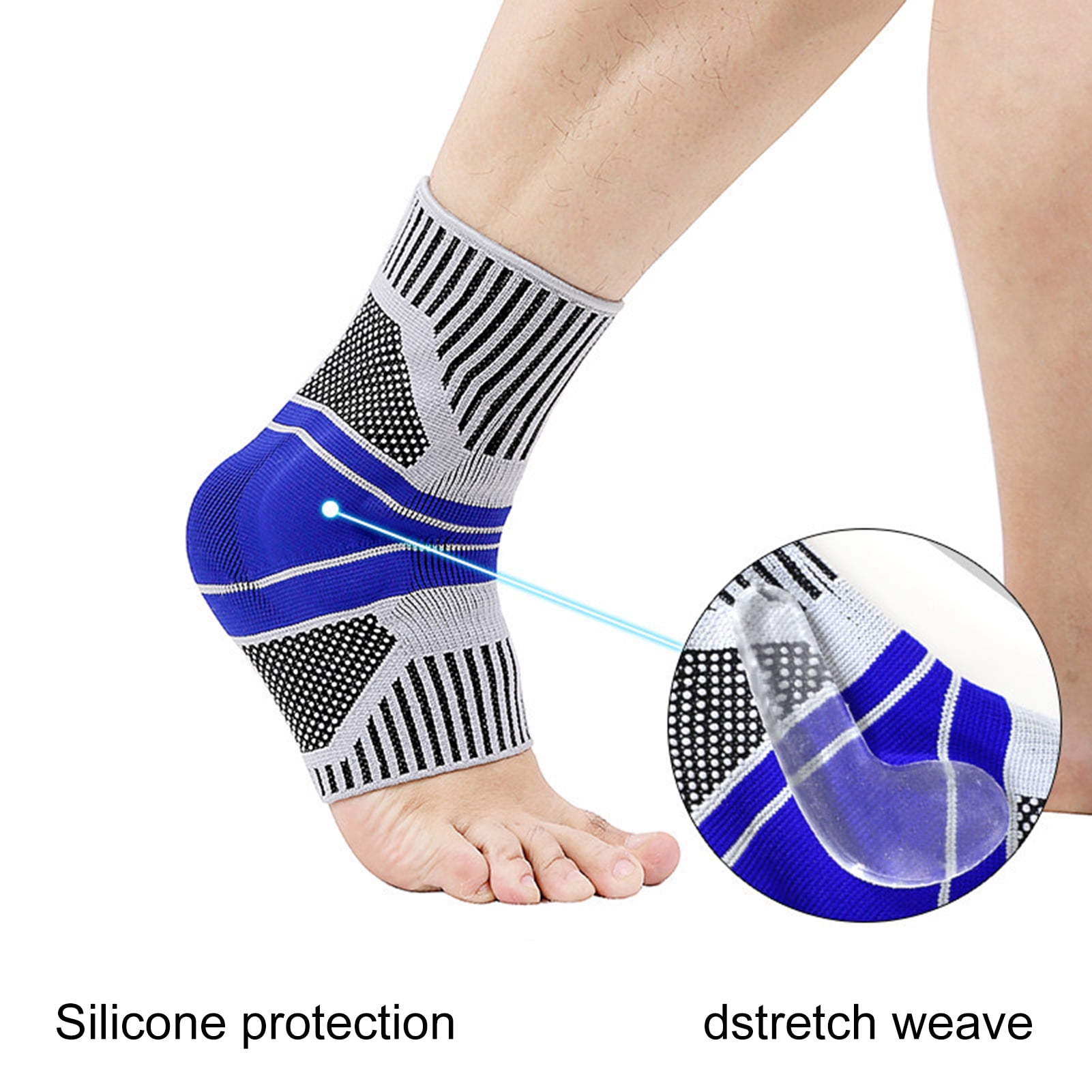 Happy Date 1Pc Ankle Brace Compression Support Sleeve for Injury ...