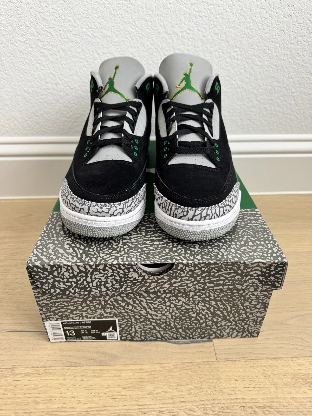 Ni - ke Ni - ke Air Jordan Pine Green 3 Retro 3s CT8532-030 Men's Size ...