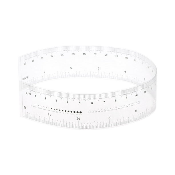 Flexible Ruler 12 Inch 1mm Scale PET Plastic Film Straight Ruler ...