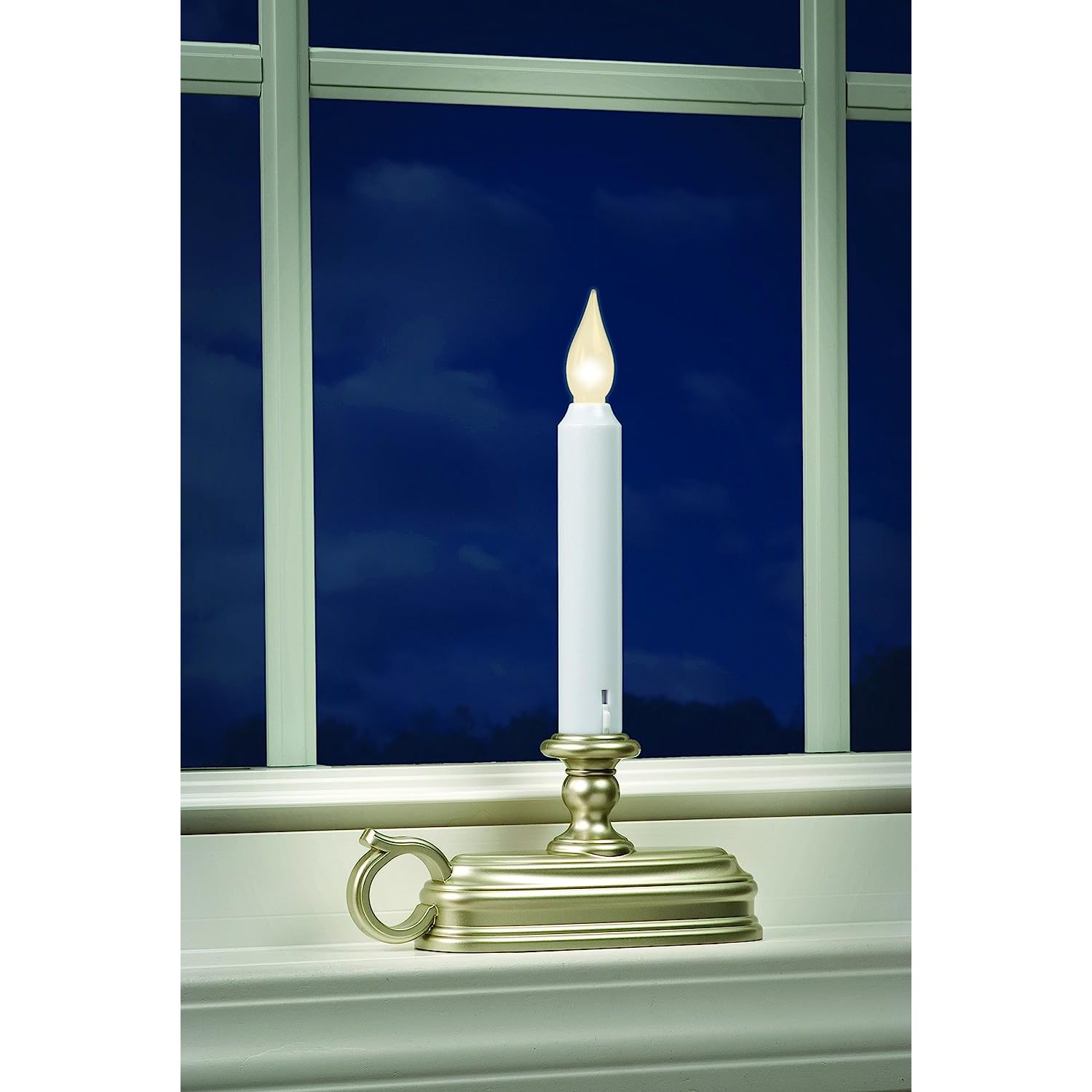 HYYYYH FPC1525P-6 Battery Operated LED Window Candle with Dusk to Light ...