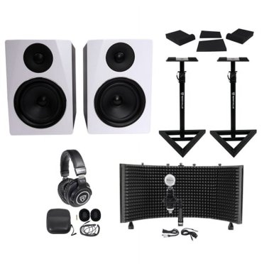 Rockville Home Music Equipment Studio Recording Full Setup Kit ...