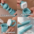 Creative Pull-Out Silicone Ice Cube Mold, Portable Spiral Ice Block ...
