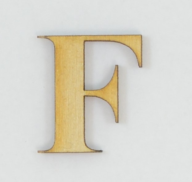 1 Pc, 6 Inch X 1/4 Inch Thick Times New Roman Bold Wood Letters F Great ...