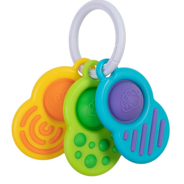 Fat Brain Toys Dimpl Clutch - Popping Sensory Take-Along Toy & Teether ...