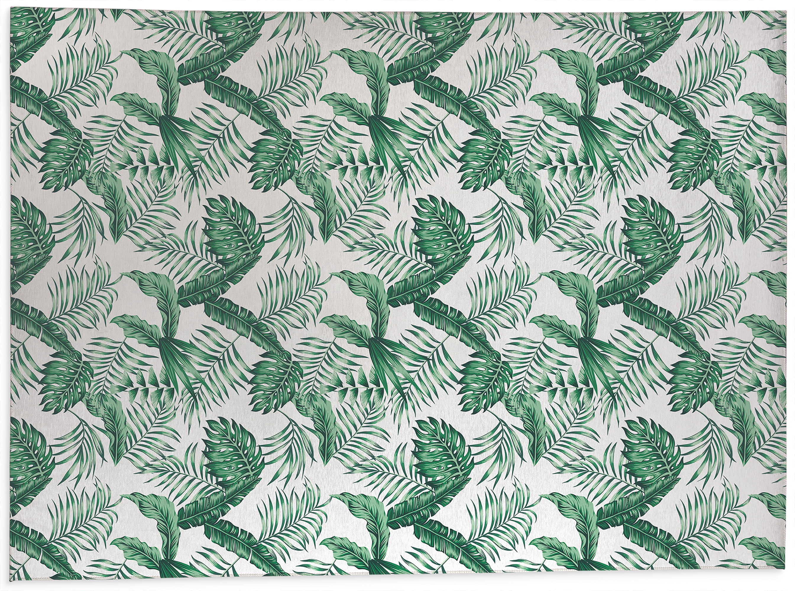 Green Tropical Leaves Indoor Floor Mat by Kavka Designs - Walmart.com