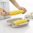 SLUOHZXI Microwave Corn Steamer with Lid, Corn On The Cob Cooker Set ...
