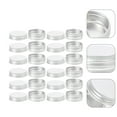 24pcs Aluminum Tin Cans Metal Round Tins Containers Screw Lid Small ...