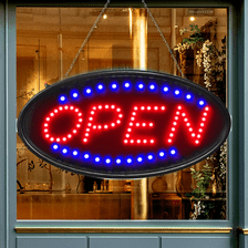 LED Neon Open Sign with Animation & Power Switches, Energy Efficient ...