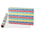 American Greetings Birthday Wrapping Paper, 40 Sq. Ft. Per Roll, Polka ...