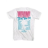 Wham Big Tour White Adult T-Shirt - Walmart.com