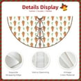 Bogiau Cute Carrot Print Pattern Christmas Tree Skirt with Ties ...