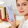 8-Digit Calculator with 12-Inch Ruler 2-in-1 Portable Design for Office ...