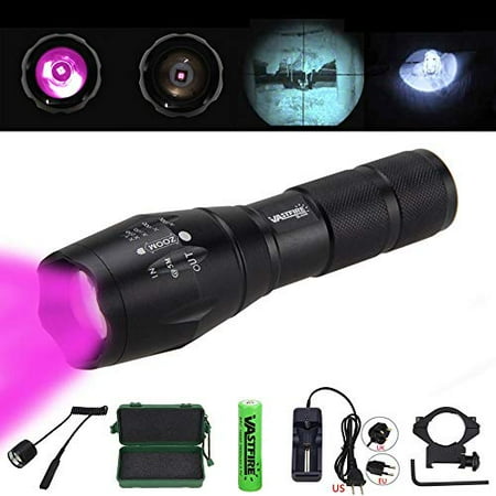 VASTFIRE Focusable Infrared Flashlight 850nm IR Light Thermal Hog ...