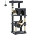 "PEQULTI Large Kitty House, 45.7"" Multilevel Cat Tree Tower for Indoor ...