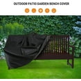 Outdoor Patio Garden Bench Cover - 2/3/4 Seat Outside Park Loveseat ...