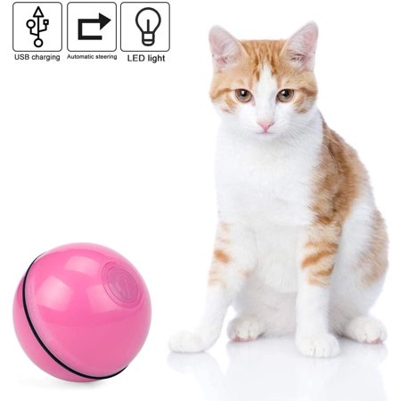 Cat Toy Ball Electric Rotating Cat Ball Automatic Rolling Cat Balls ...