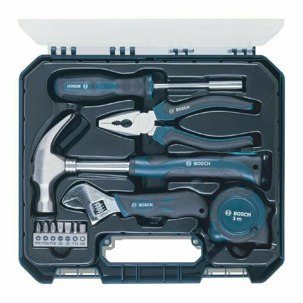 Bosch Hand Tool Kits Blue 12 Pcs Tools Standard Metric Mechanics ...