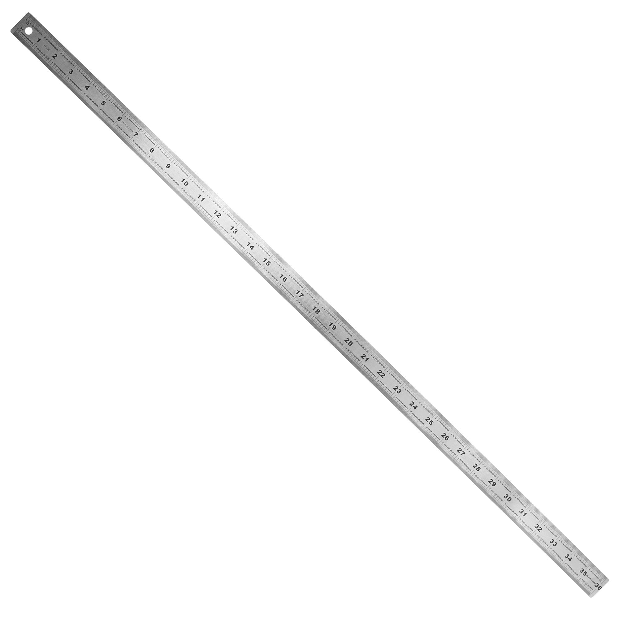 Pacific Arc Stainless Steel Ruler with 32nd and 64th Graduations ...