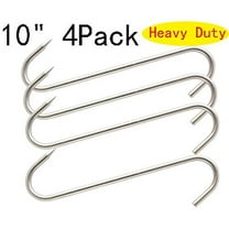 4pack 8inch Heavy Duty S-Hooks Stainless Steel Meat Processing Butcher ...