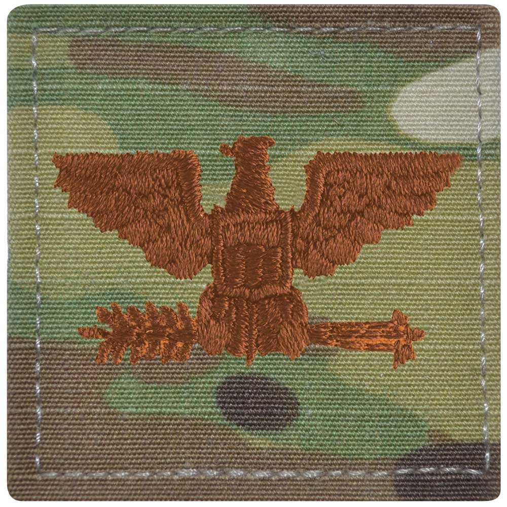 Adult Unisex Air Force Colonel Rank OCP/Scorpion with Hook and Loop ...