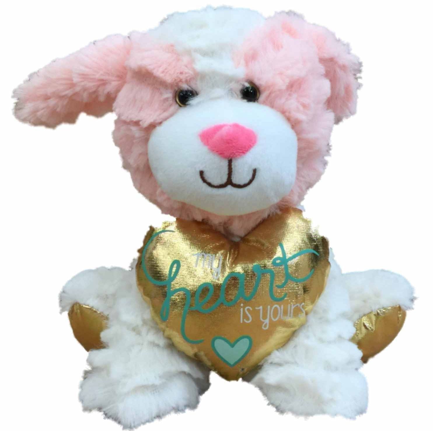 Animal Adventure Sm Plush Puppy Dog Stuffed Animal My Heart Is Yours ...