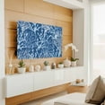 Navy Blue Coral Coastal TV Dust Cover,Stretchable TV Screen Desktop ...
