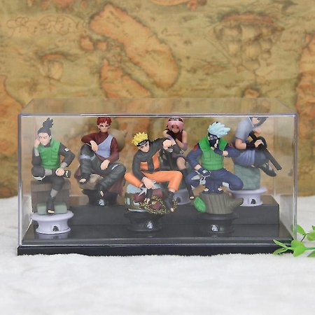 Naruto Anime Action Figure Toy Model Gift With Transparent Display Box ...