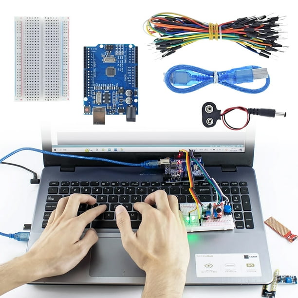 Electronics Basic Starter Kit with Breadboard Power Supply Resistors ...