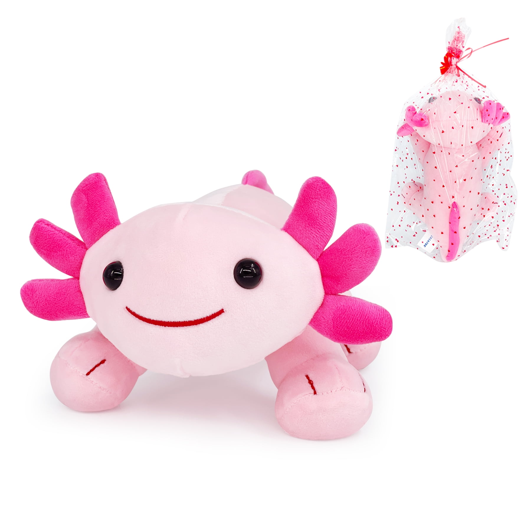 B-CREATOR Axolotl Stuffed Animals - (Pink, 10 inches) Soft Salamander ...
