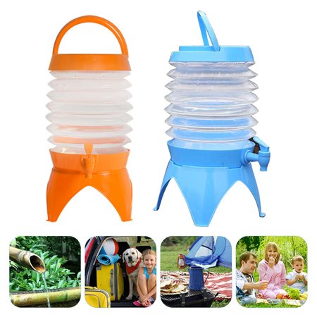 3.5L Folding Water Container Outdoor Foldable Water Bucket Portable ...