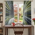 Abstract Sheer Curtains for Living Room Bedroom, Lemon Yellow White ...
