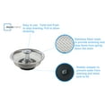 Mainstays Stainless Steel Mesh Sink Strainer with Rubber Stopper Silver ...