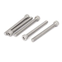M3x10mm Thread 304 Stainless Steel Hex Socket Head Cap Screw Bolt ...
