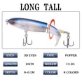 Floating Whopper Popper Fishing Lure Soft Rotating Tail Artificial ...