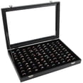 ANHXN Ring Display Case Organizer Box with Transparent Lid, Ring Holder ...