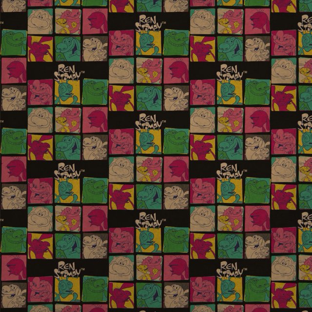 Ren and Stimpy Warhol Grid Front Premium Kraft Roll Gift Wrap Wrapping ...